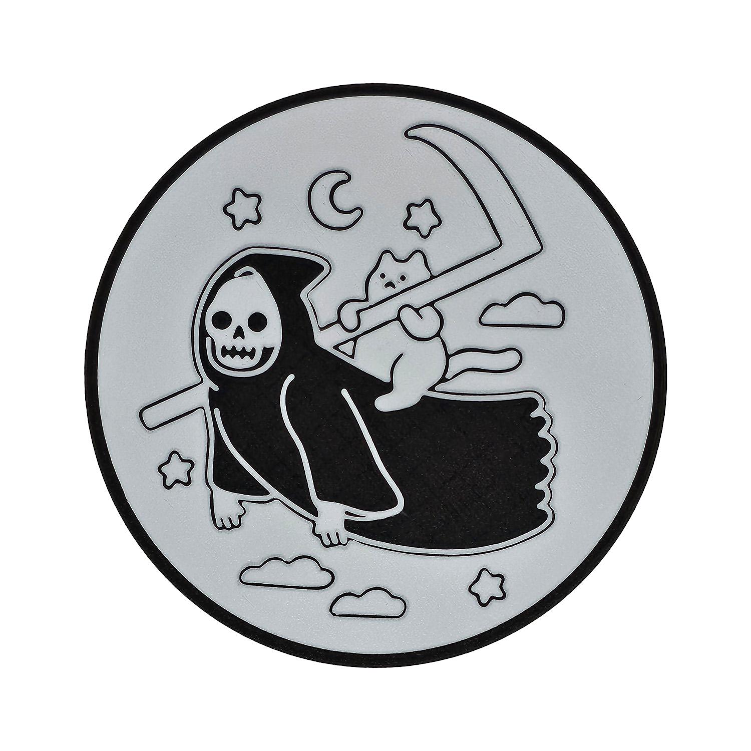 Set 4 Posavasos Gato cabalgando la muerte Impreso en 3D – MODOKO